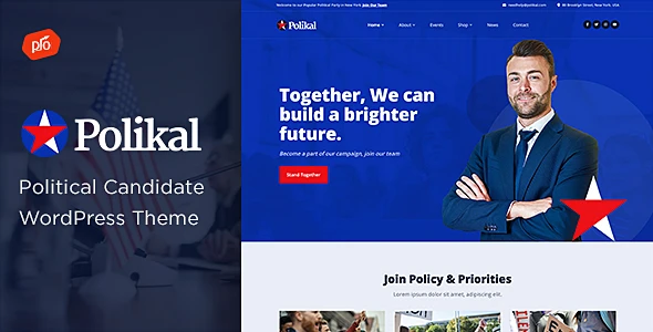 Download Polikal – Political Candidate & Party Pro Template Free - The ...